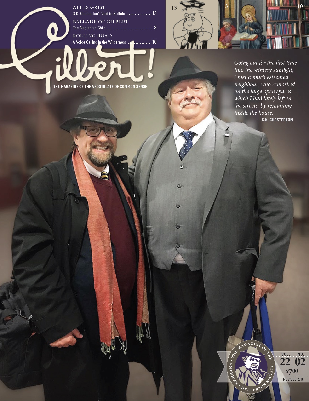 Gilbert Vol. 22, No. 2 (2018) - Store | Society of Gilbert Keith Chesterton